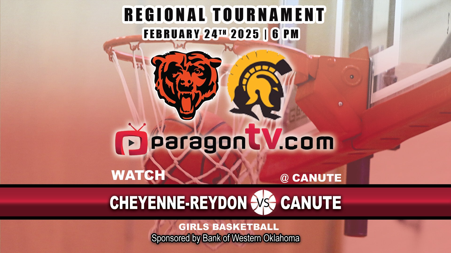 Cheyenne-Reydon vs Canute Girls – Regional Basketball Tournament | Feb 24