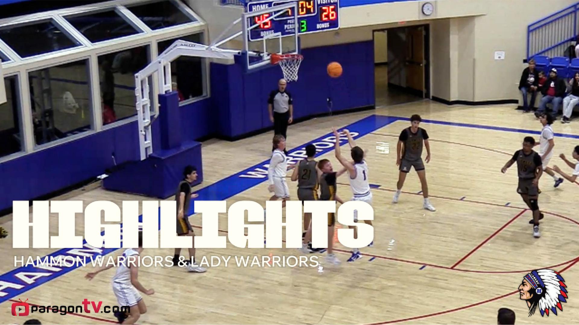 Hammon Warriors vs Arnett Highlights | Lady Warriors & Warriors | ParagonTV